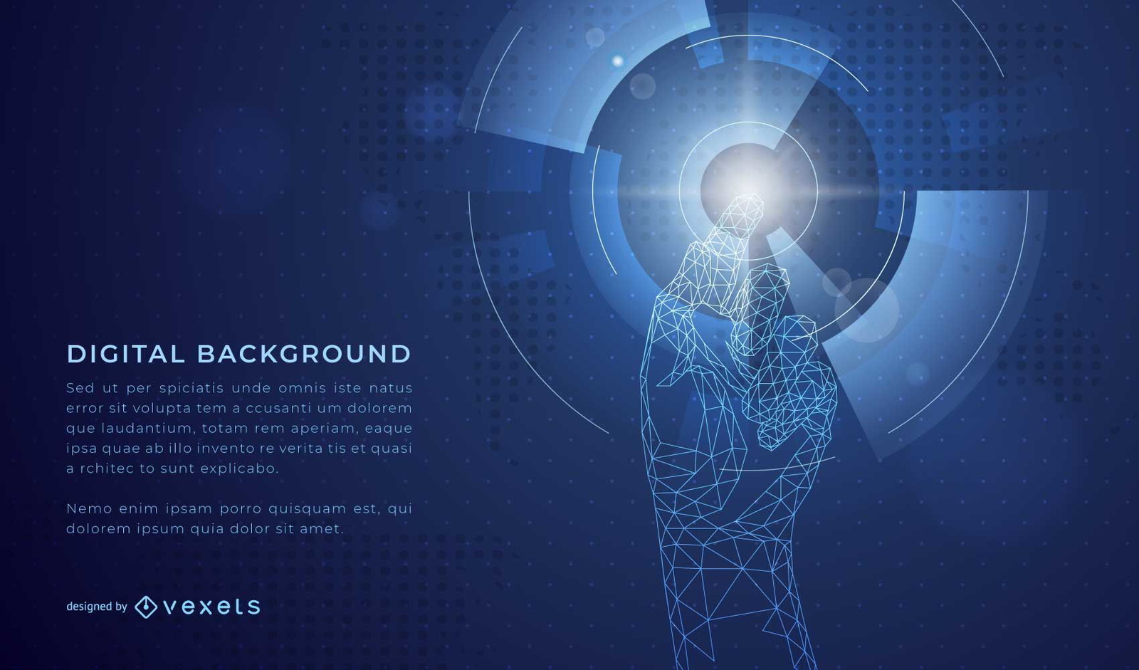 Digital Hand Background Vector Download