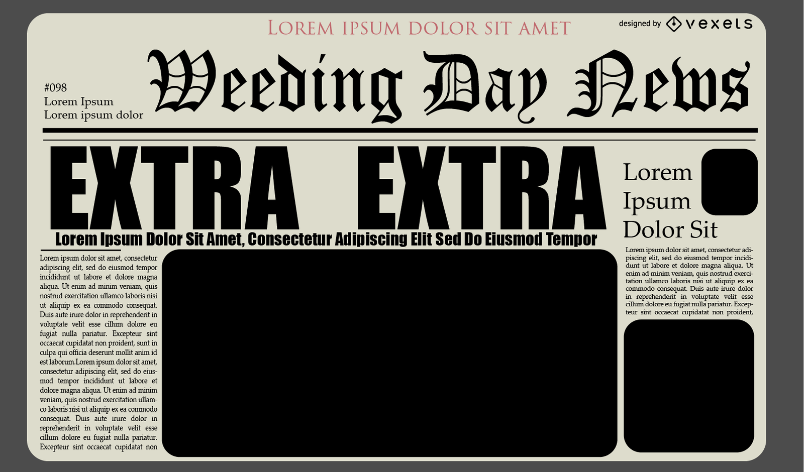 Newspaper Journal Layout Design Vector Download