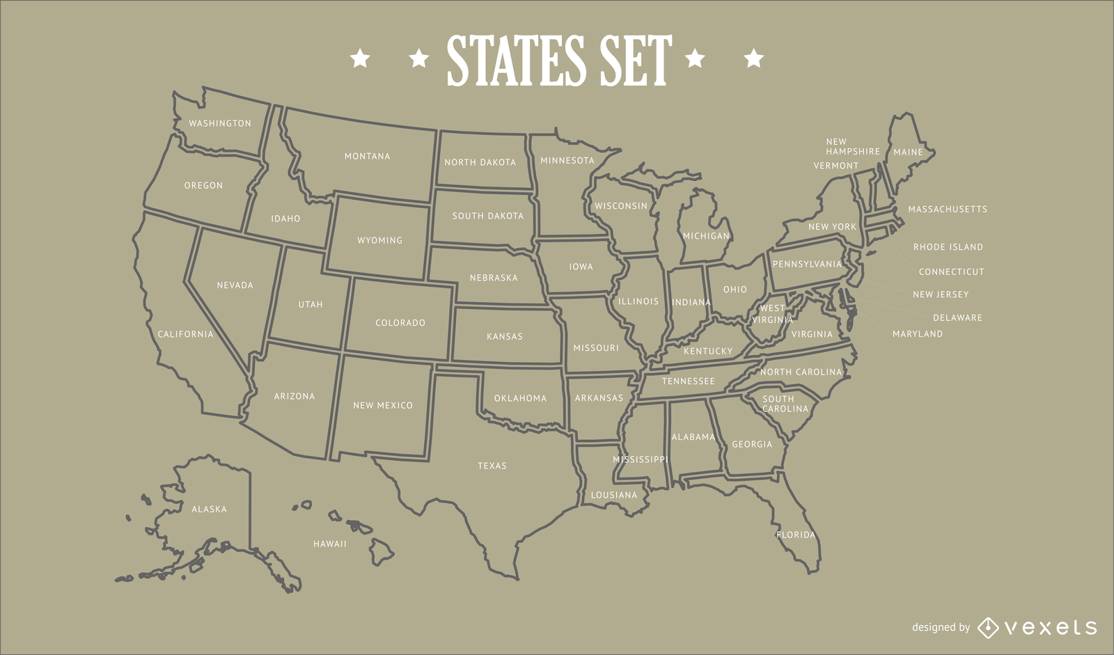 United States Map Outline Vector 8 United States Map Outline Vector