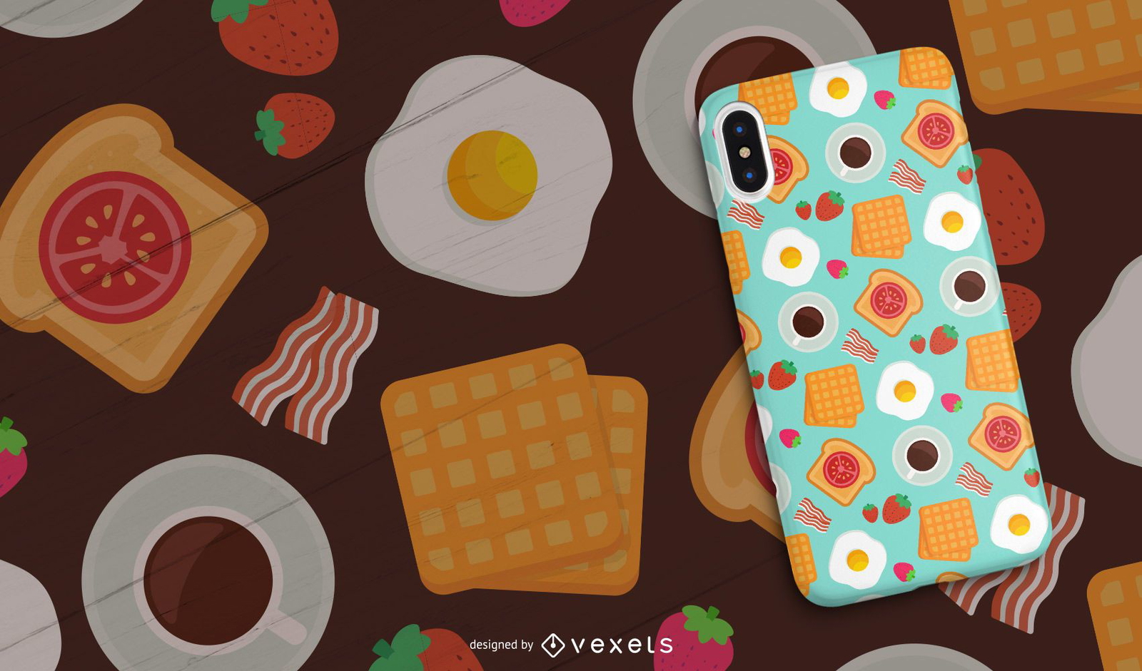 Seamless Breakfast Pattern Vector Download