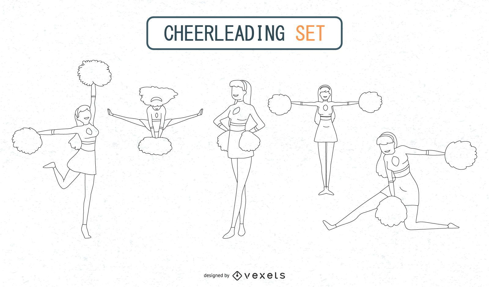 Cheerleaders Drawing