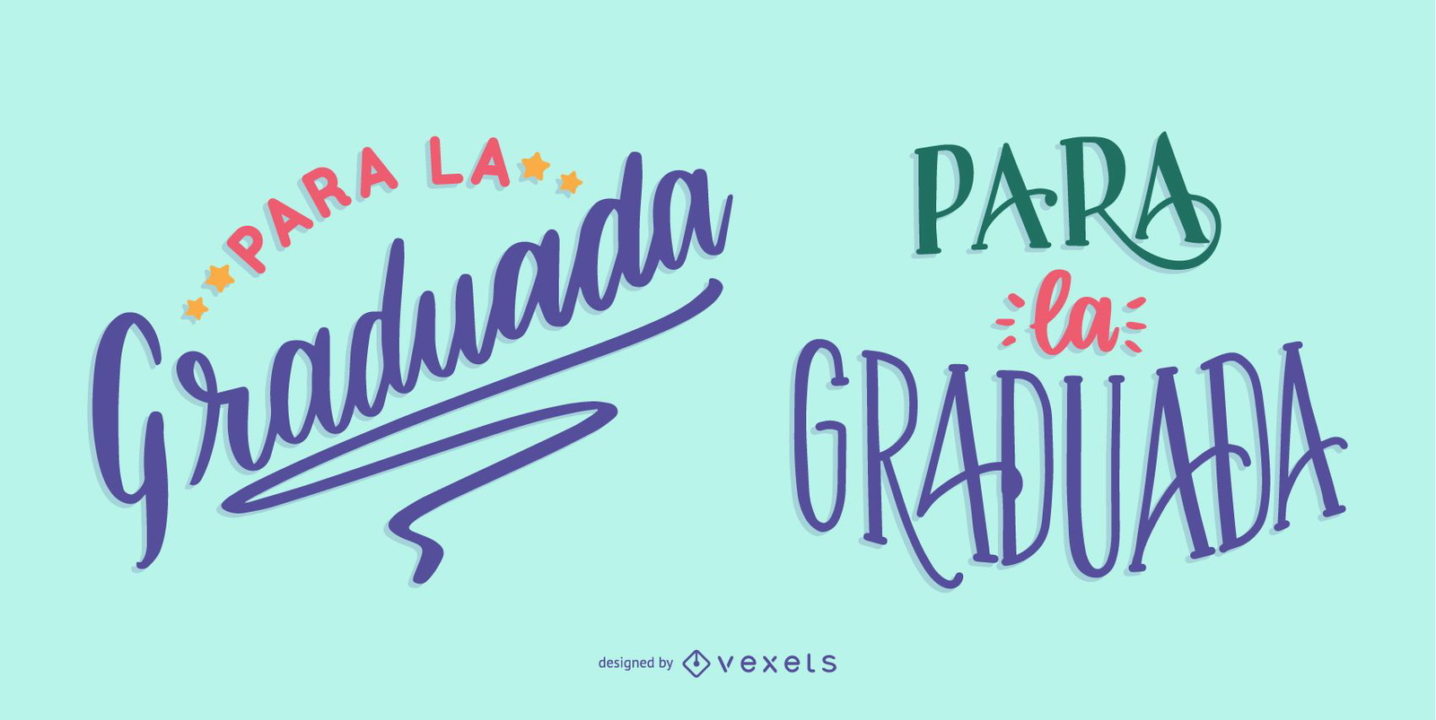 Spanish Graduation Message Vector Download