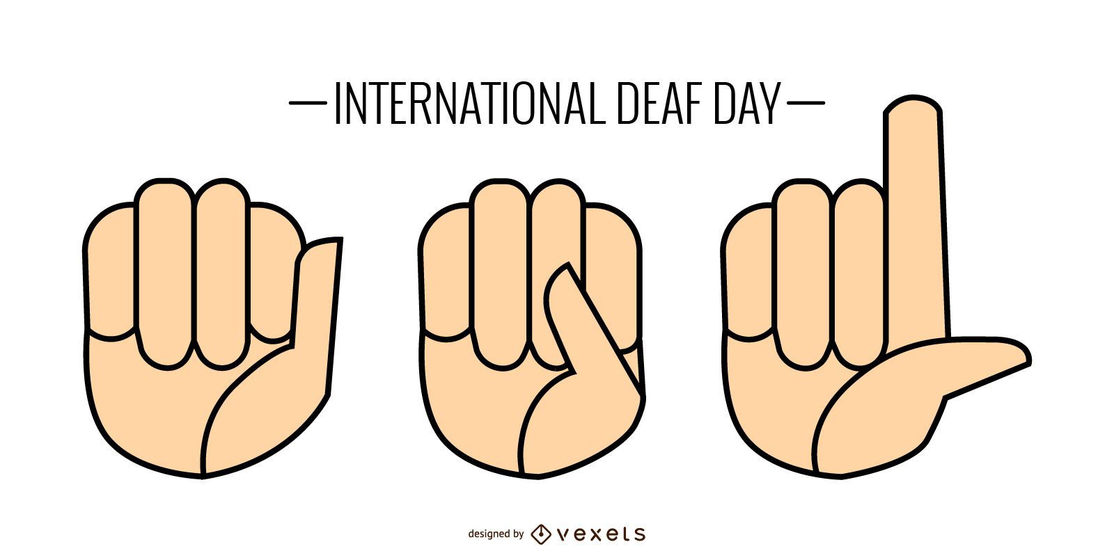 Sign Language Set Vector Download