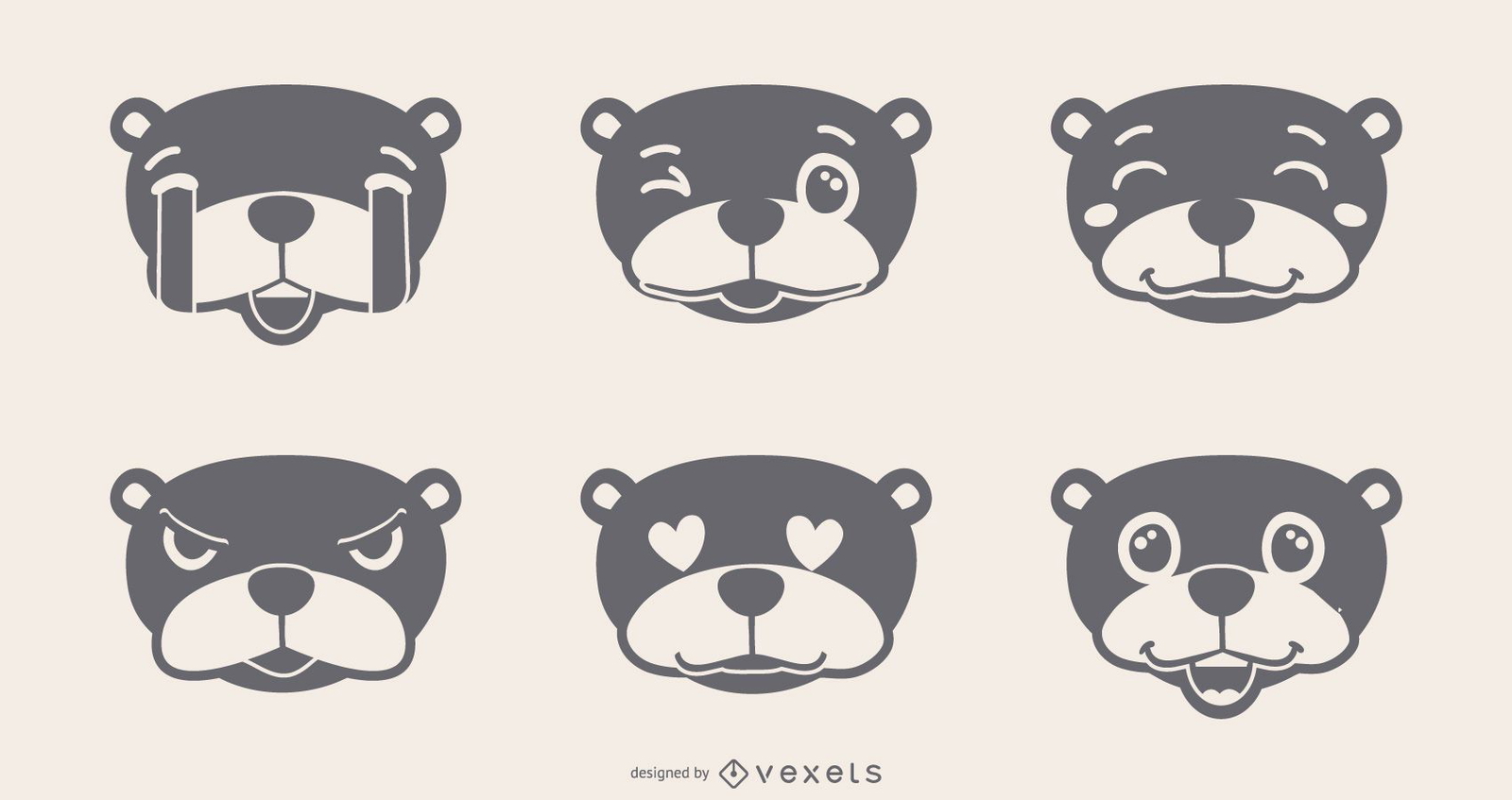 Groundhog Emojis Set Vector Download