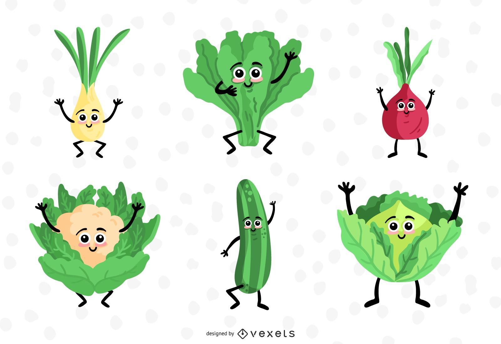Vegetable Design Collection Set Vector Download