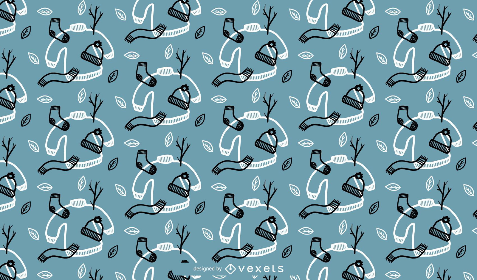 Autumn Clothes Pattern Design Vector Download