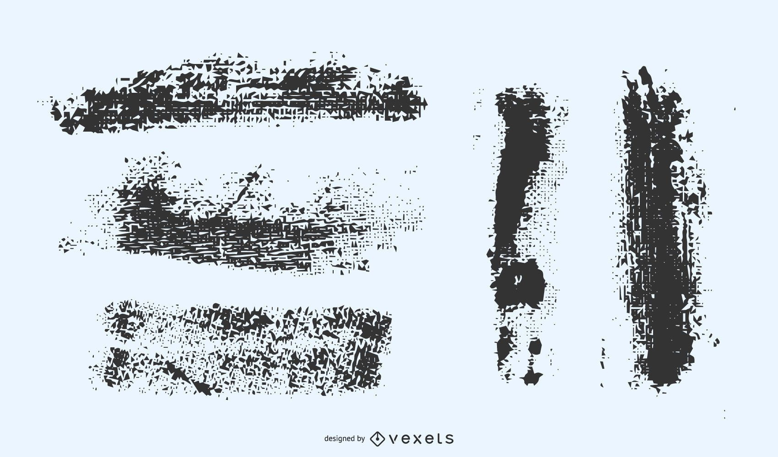 Grunge Strokes Vector Set Vector Download