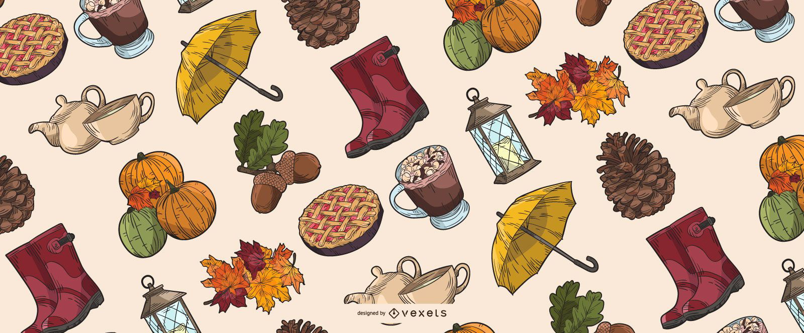 Fall Elements Illustration Collection Vector Download