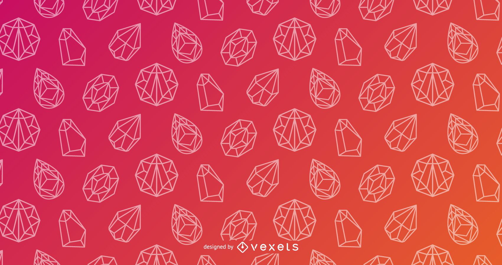 Crystal Pattern Gradient Design Vector Download