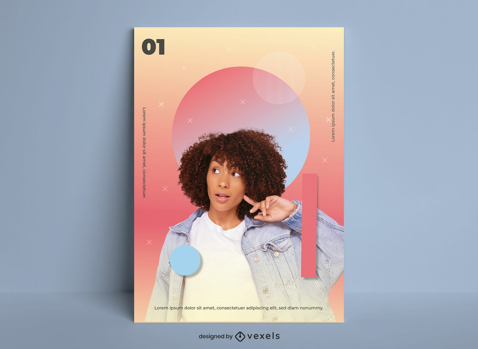 Gradient Abstract Building Poster Template Vector Download