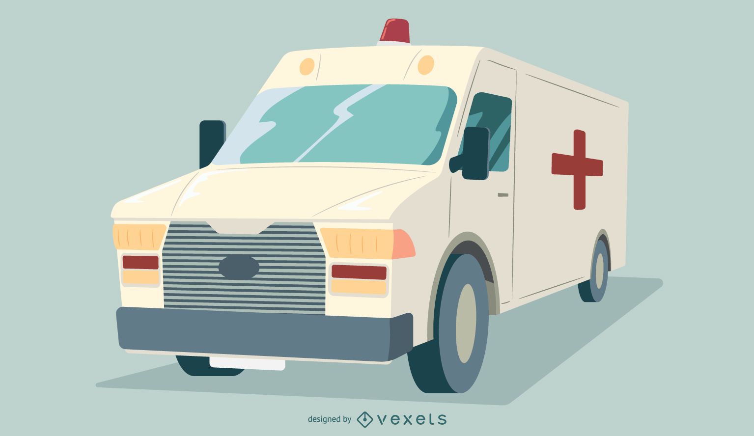 Ambulance Truck Graphic Design Vector Download
