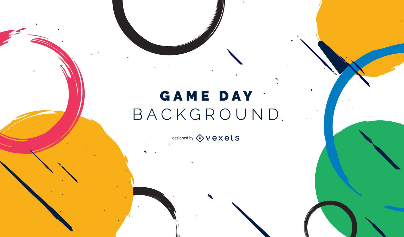 Game Day Artistic Shape Background Vector Download