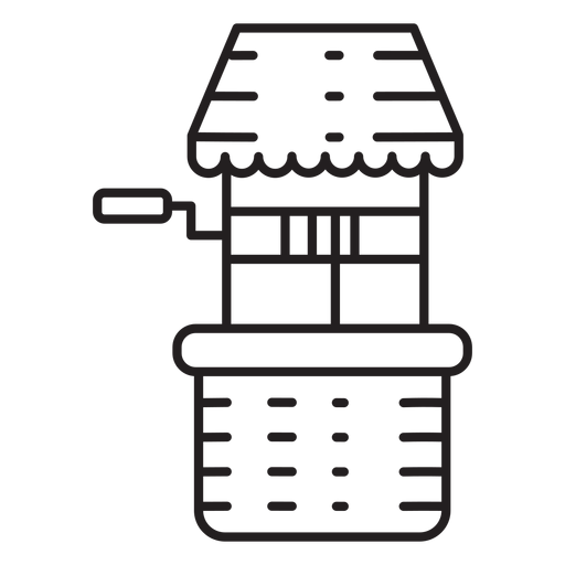 Icono De Pozo Vector De Icono De Línea De Pozo De Agua | Elementos