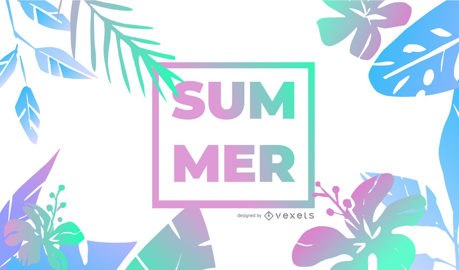 Summer Gradient Background Design Vector Download