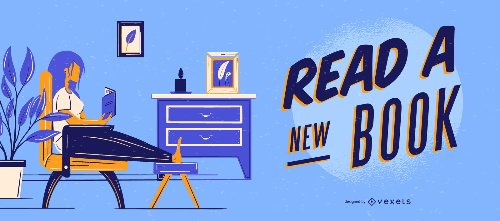 Read A Book Slider Template Vector Download