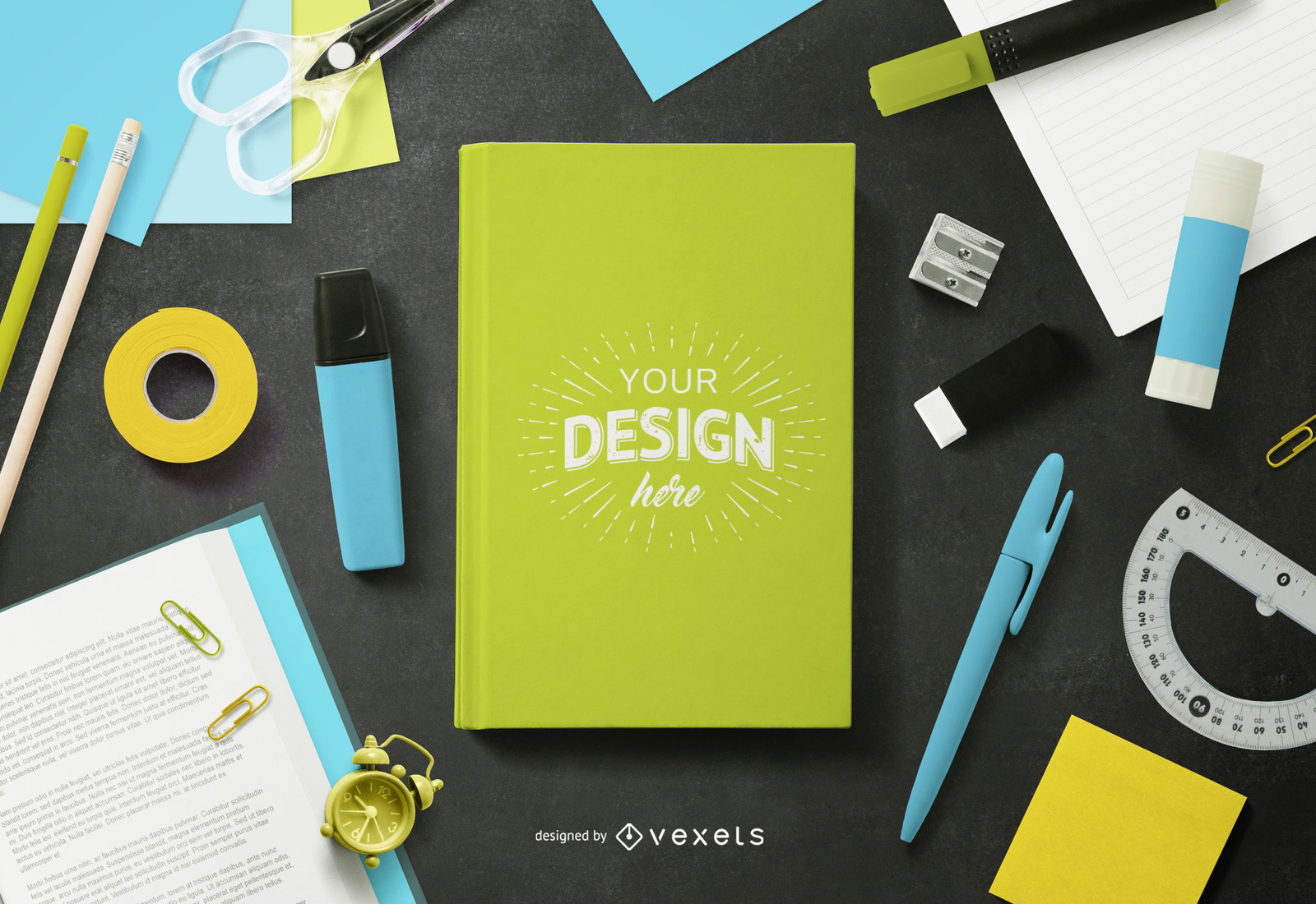 Education Book Cover Mockup PSD Editable Template