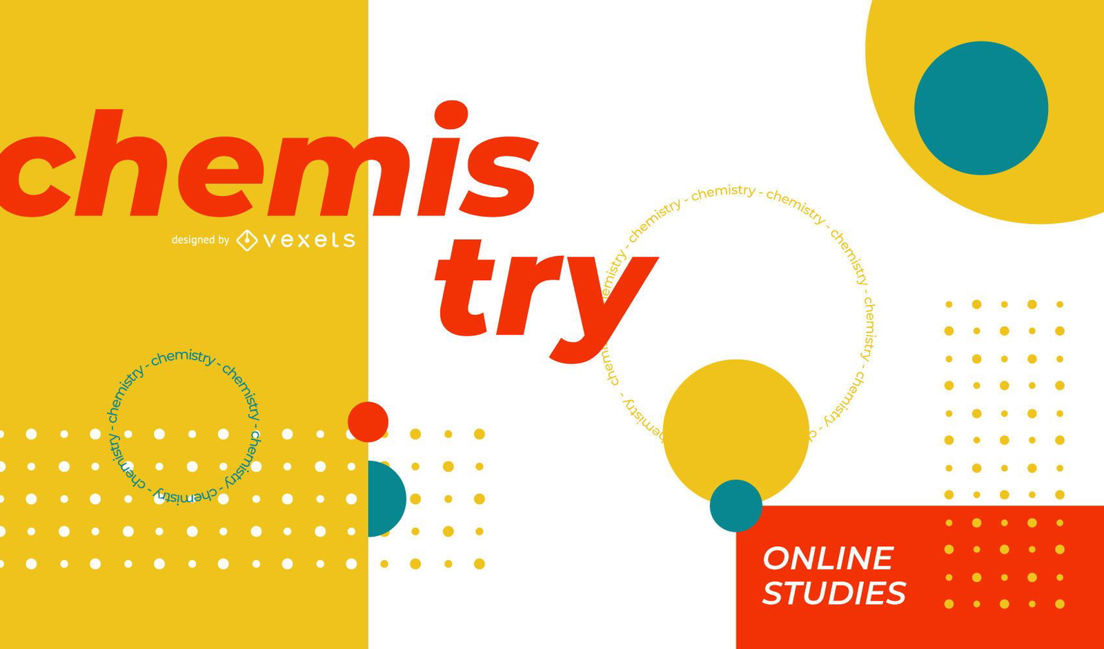 Chemistry Online Cover Design Vector Download