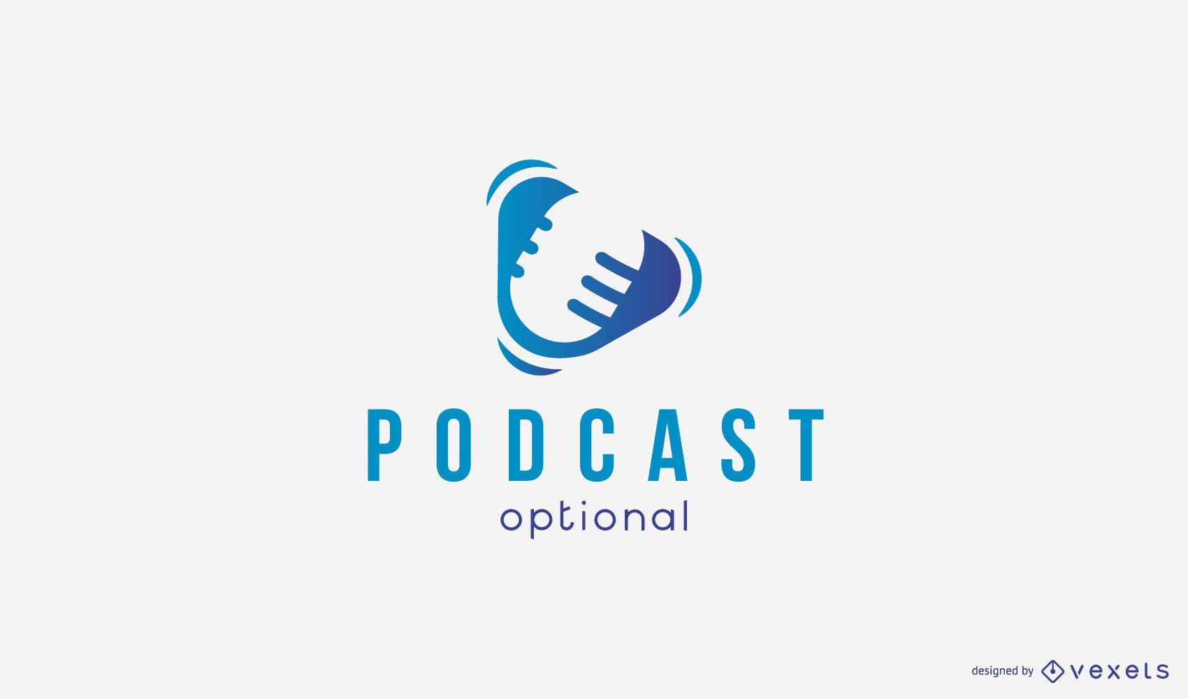 Podcast Logo Template Vector Download