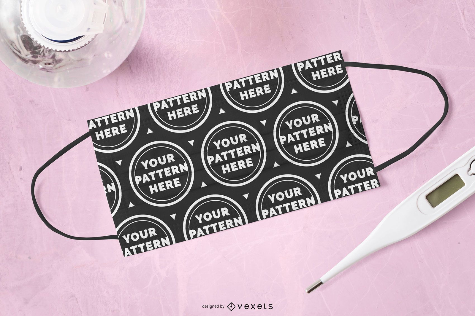 Medical Mask Mockup PSD Editable Template