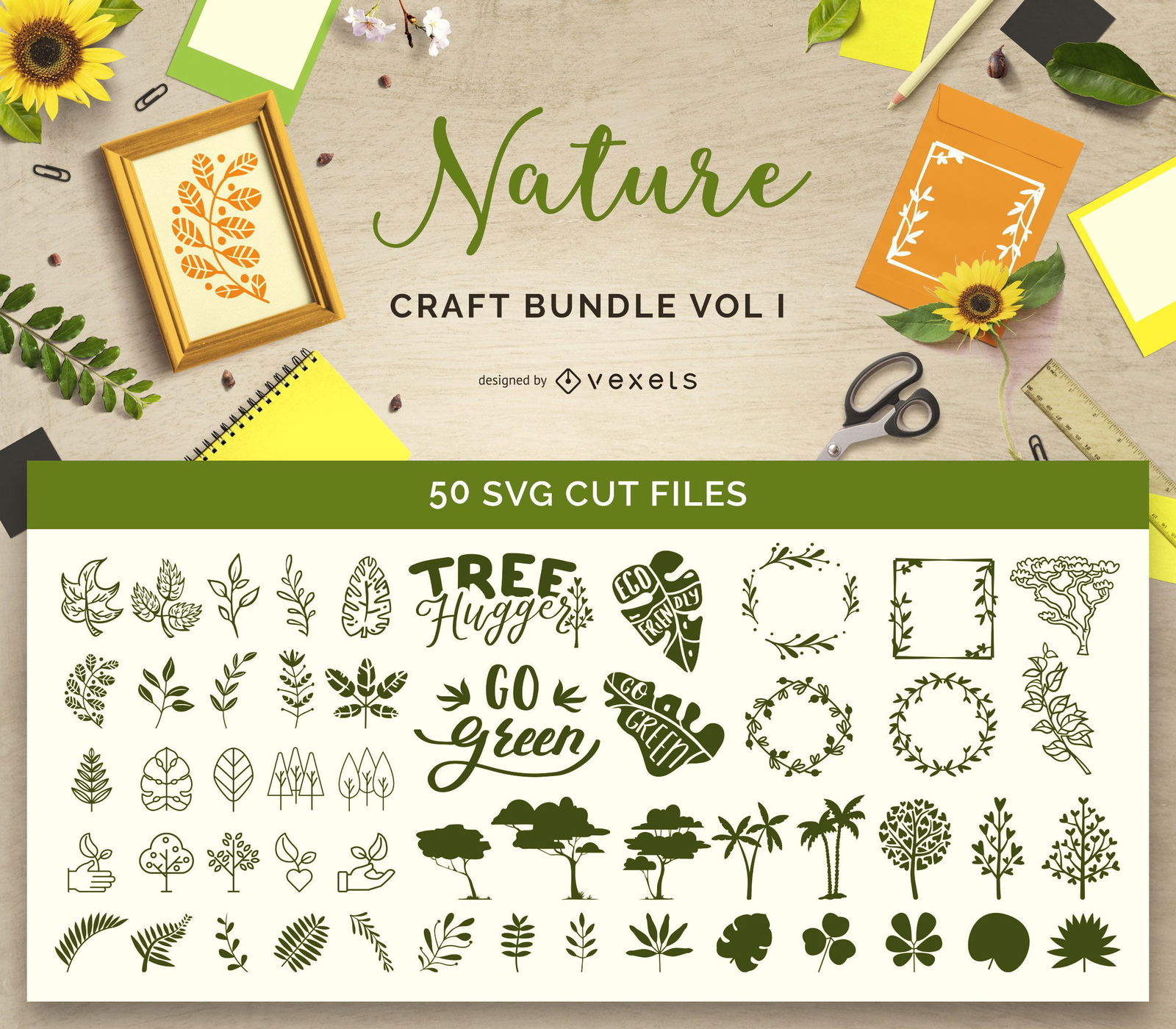 Nature Bundle Vol I PNG & SVG Design For T-Shirts