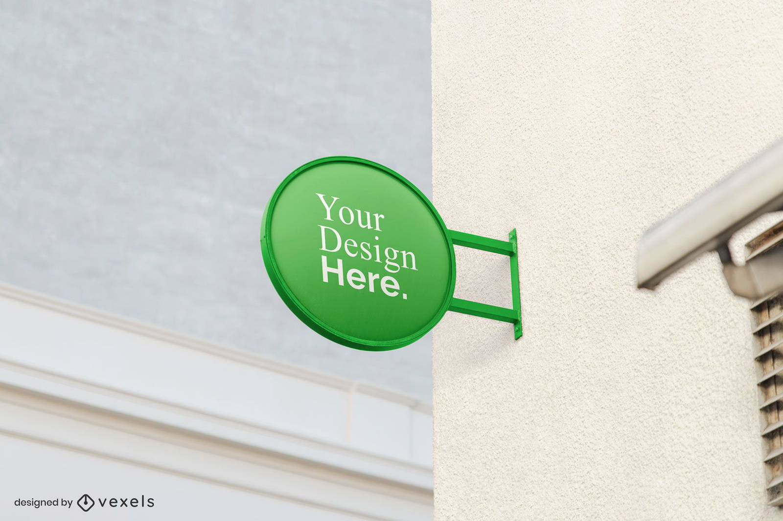 Store Sign Mockup PSD Editable Template