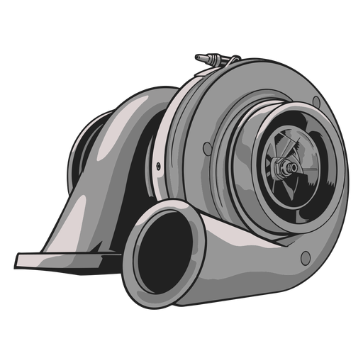 Turbocompressor Vetor O Turbocompressor De Um Motor A Combustão
