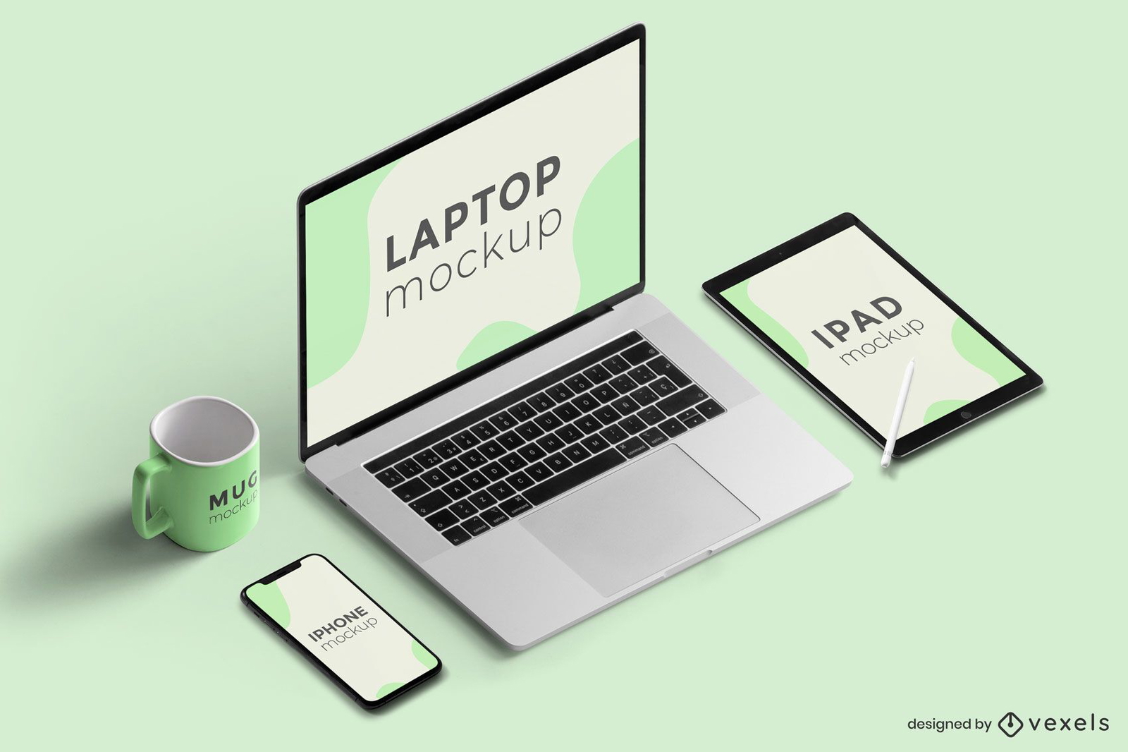 Electronic Devices Mockup Design PSD Editable Template