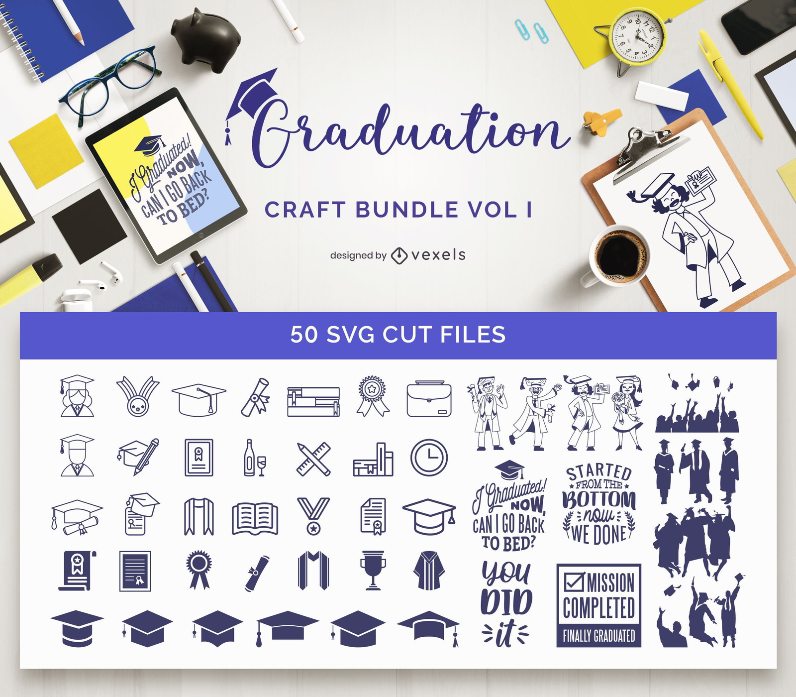 Graduation Bundle Vol 1 PNG & SVG Design For T-Shirts
