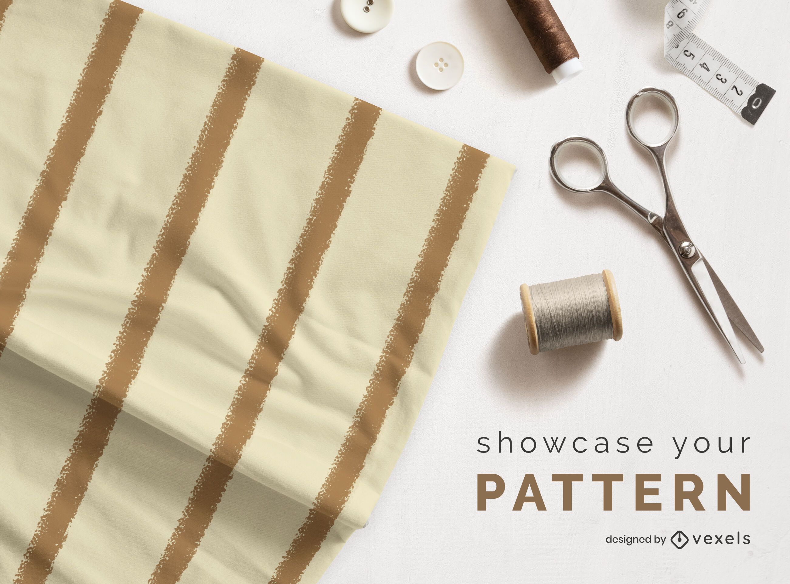 Fabric Mockup Composition PSD Editable Template