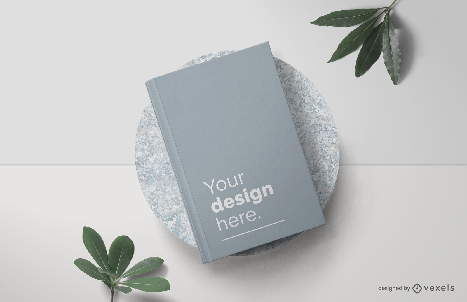 Hardcover Book Mockup Composition PSD Editable Template