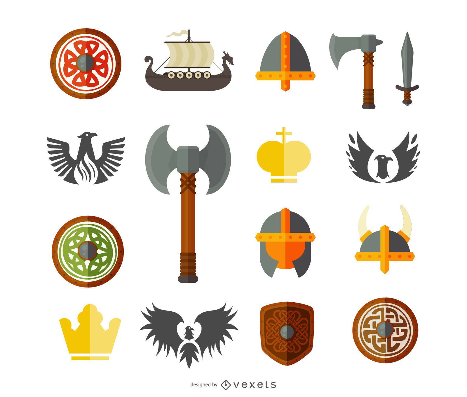 Medieval Elements Pack Vector Download