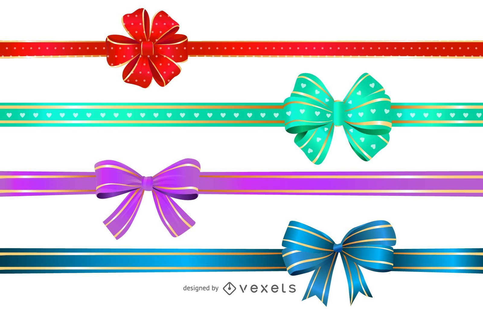 Set Of Bows Vector Download