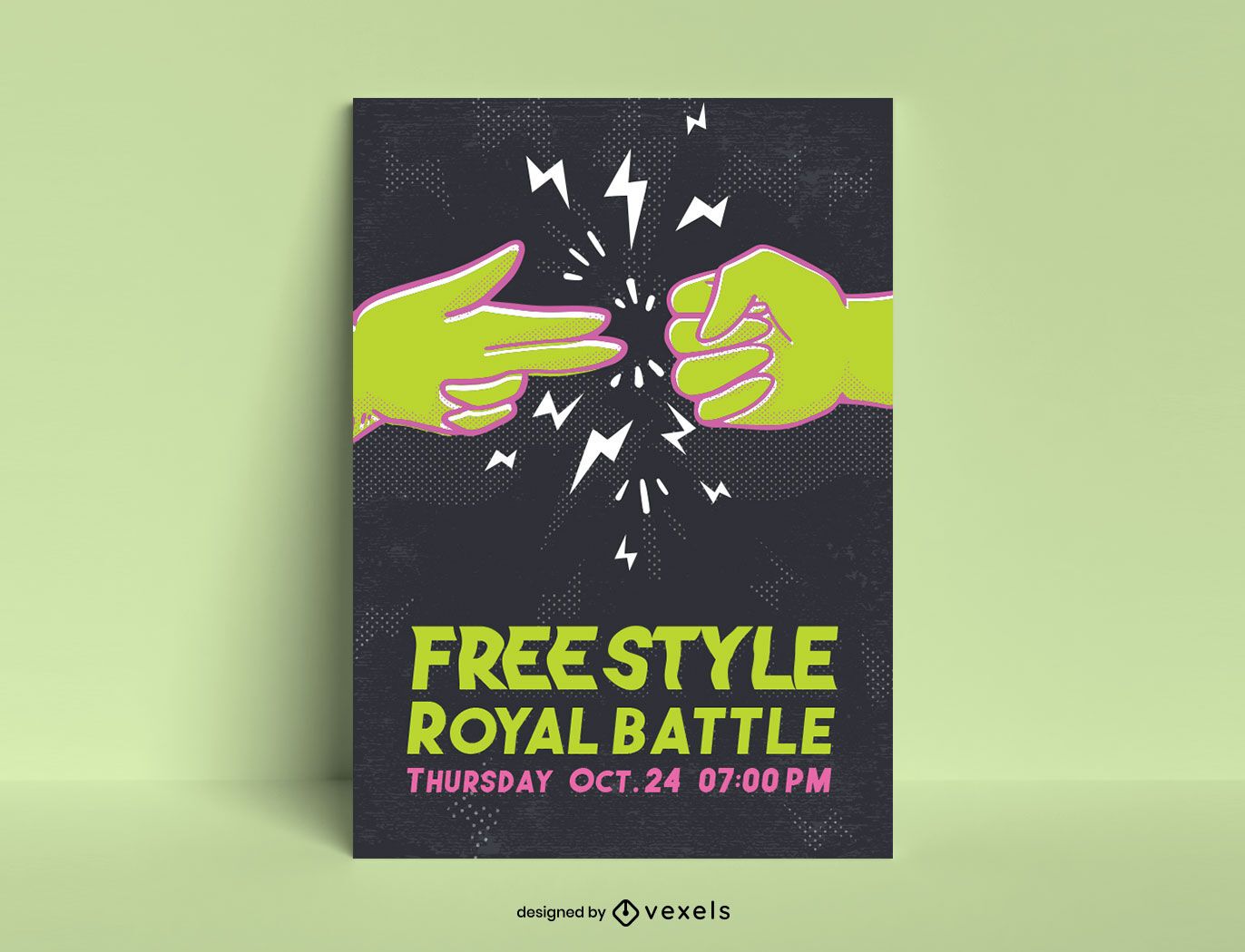 Freestyle Battle Poster Template Vector Download