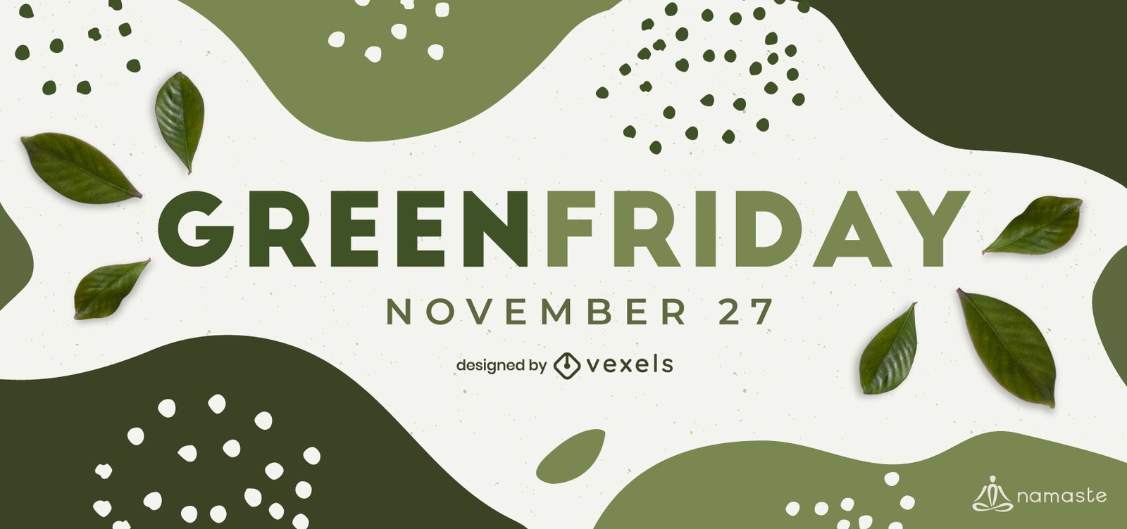 Green Friday Slider Template Vector Download