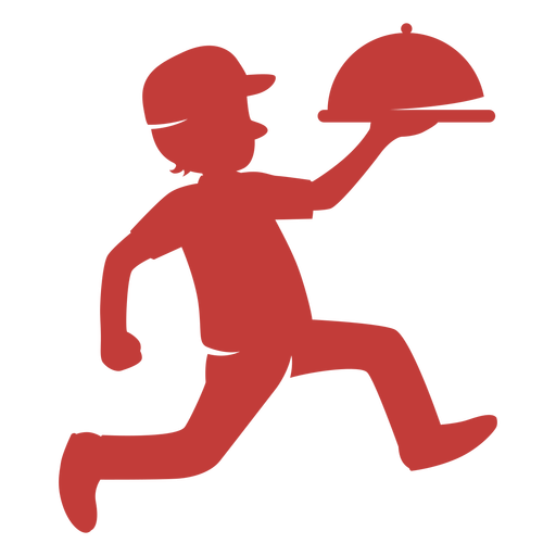 Food Delivery Man Logo