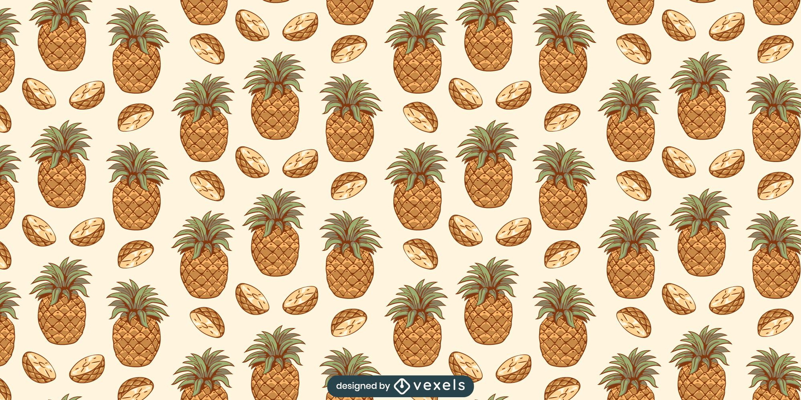 Pineapple Pattern Background