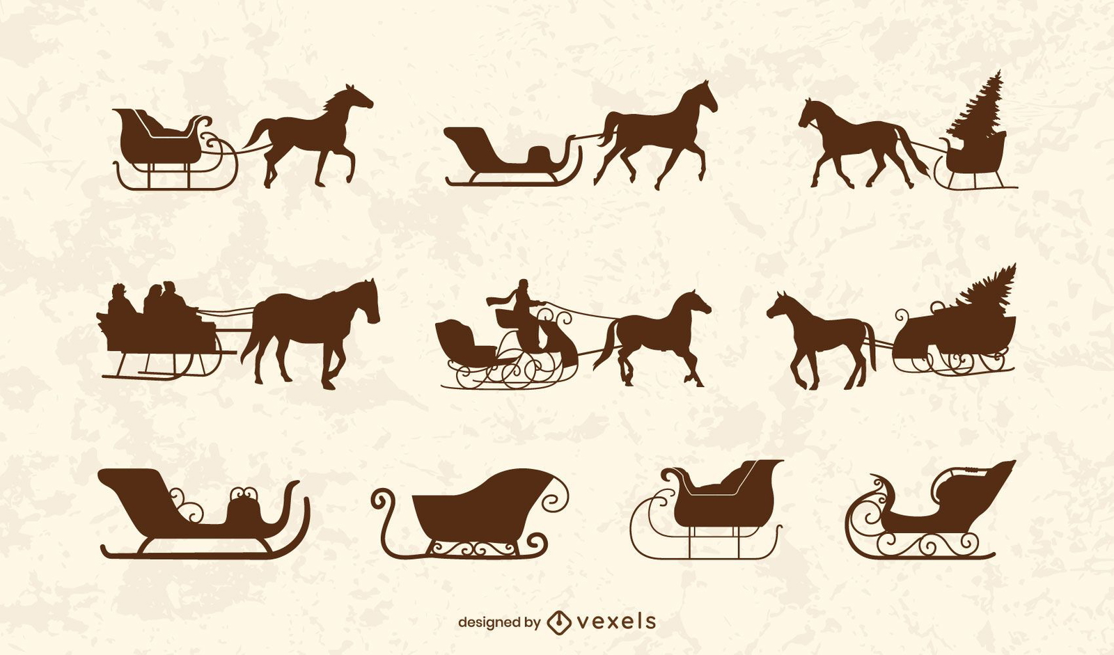 Rodel Silhouette Set - Vektor Download