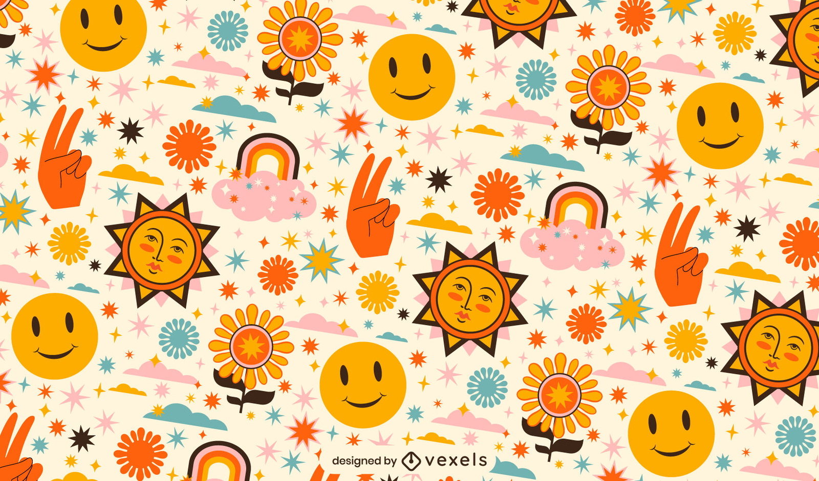 Peace Day Happy Nature Pattern Design Vector Download