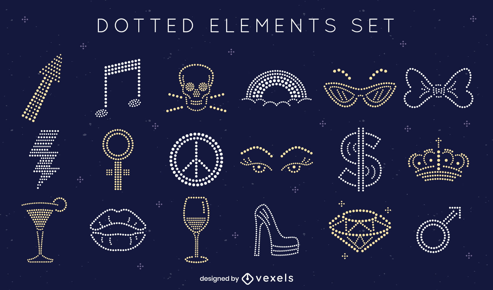 Simple Dotted Elements Vector Download