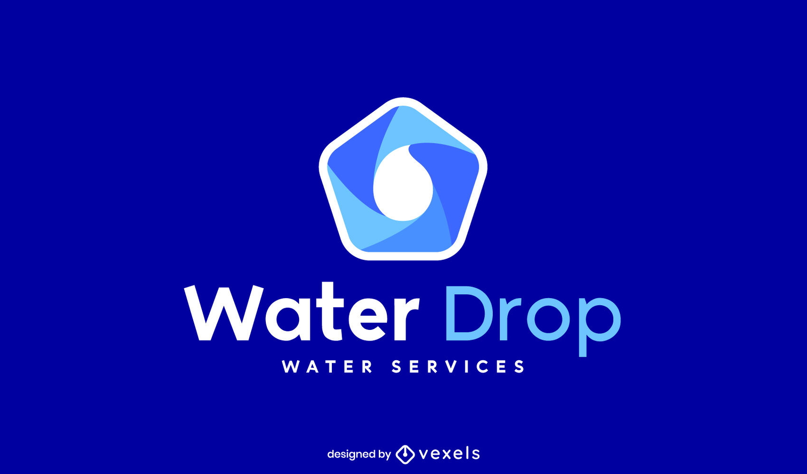 Water Drop Abstract Shape Logo Template Vector Download