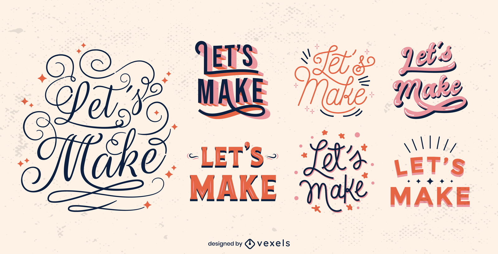 Lettering Motivational Quotes Badges Vector Download