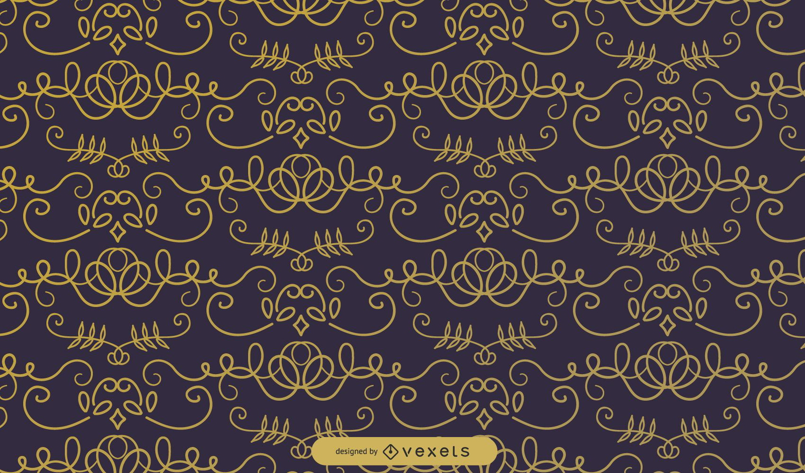 Gorgeous Fashion Pattern Vector Material Vector Download