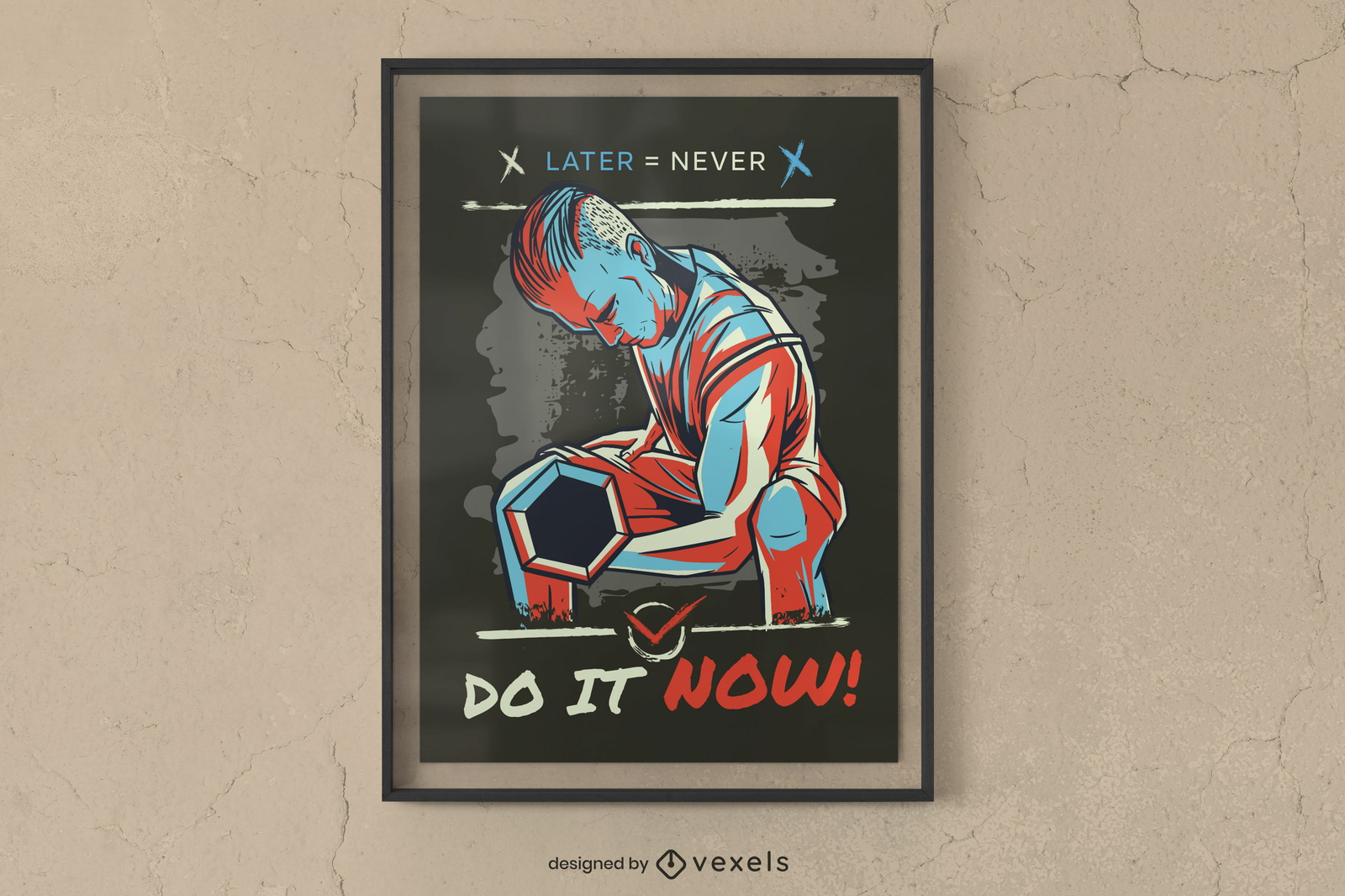 Do It Now Gym Poster Design Vector Download