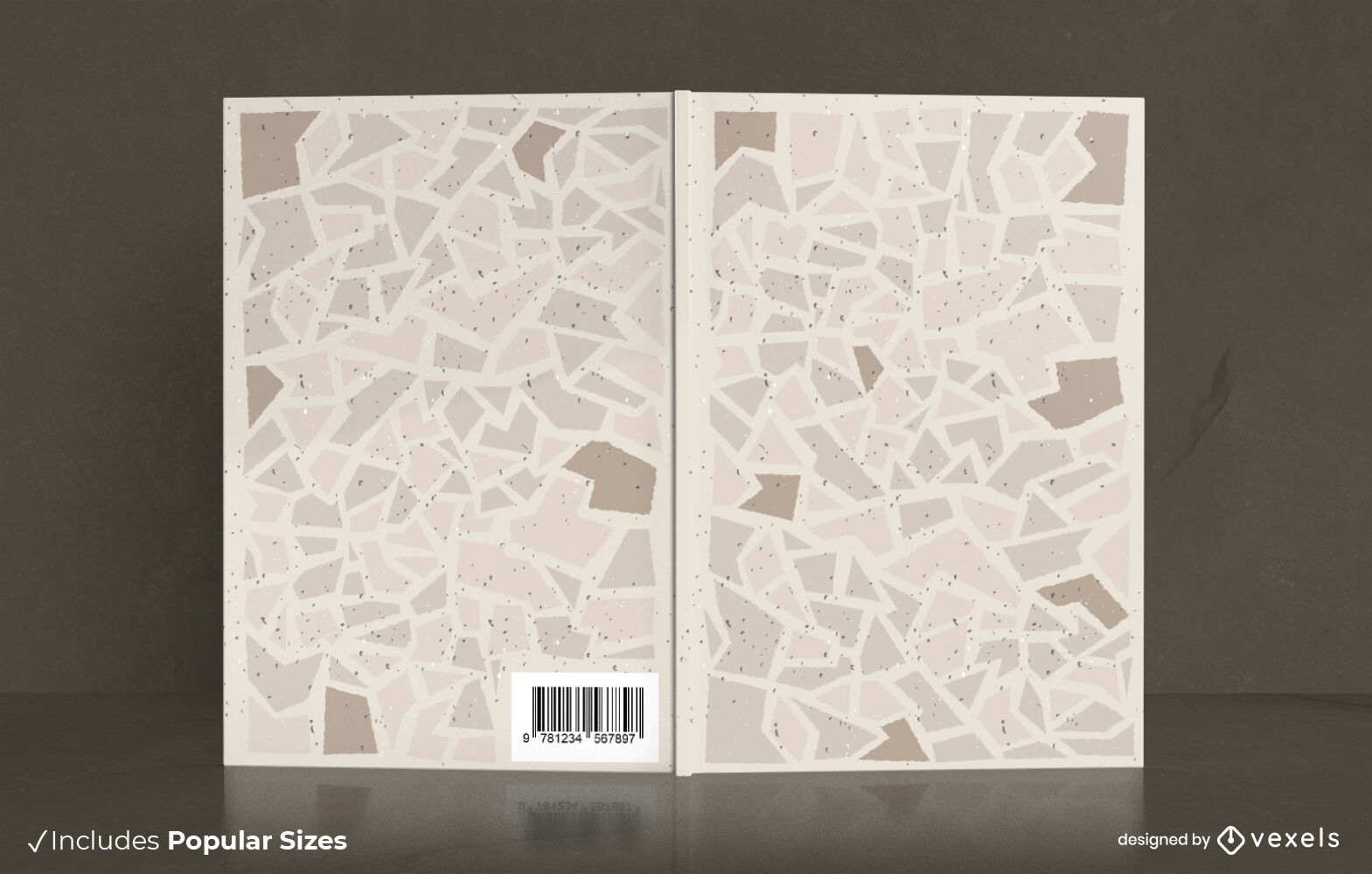 Geometric Marble Book Cover Design Vector Download