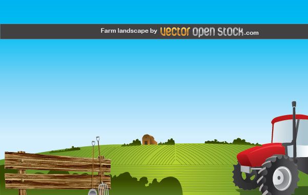 Farm Landscape Vector Download