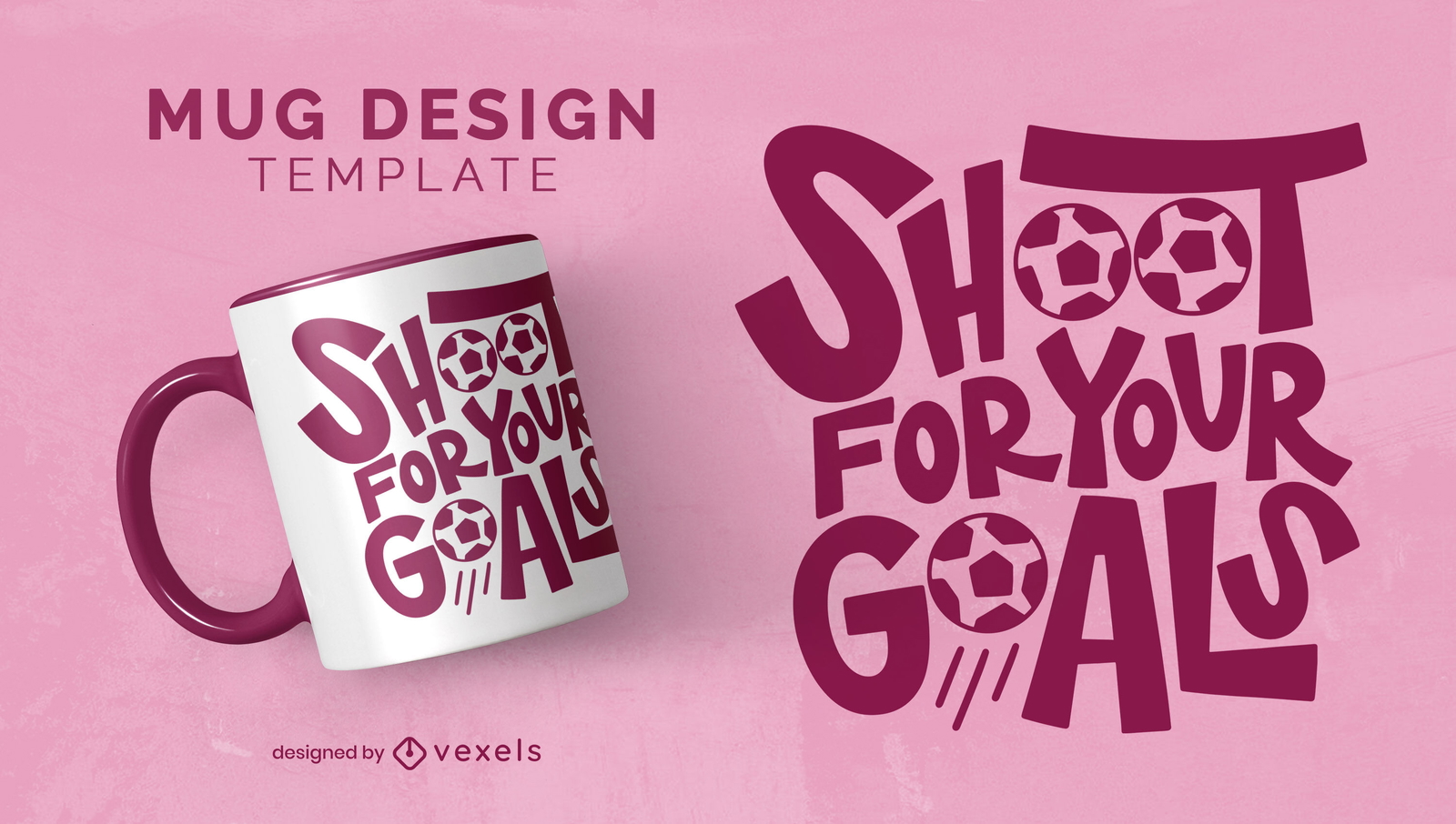 Soccer Goals Quote Mug Design Vector Download