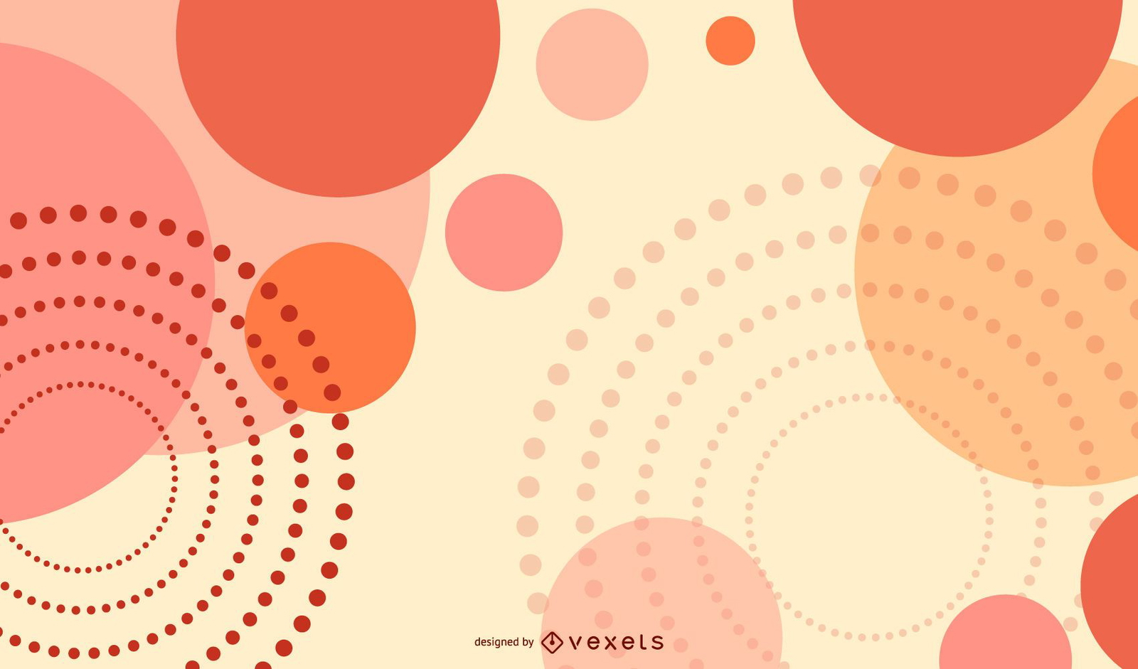 Abstract Vector Background With Circular Patterns Vector Download