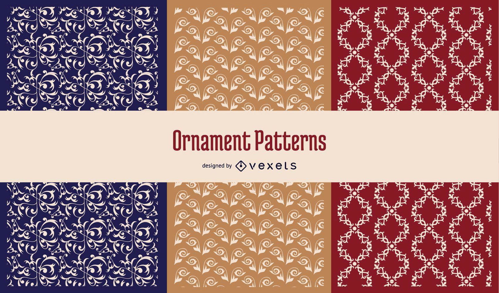 Seamless Ornaments Pattern Vector Download