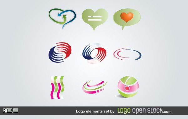 Logo Elements Set Vector Download