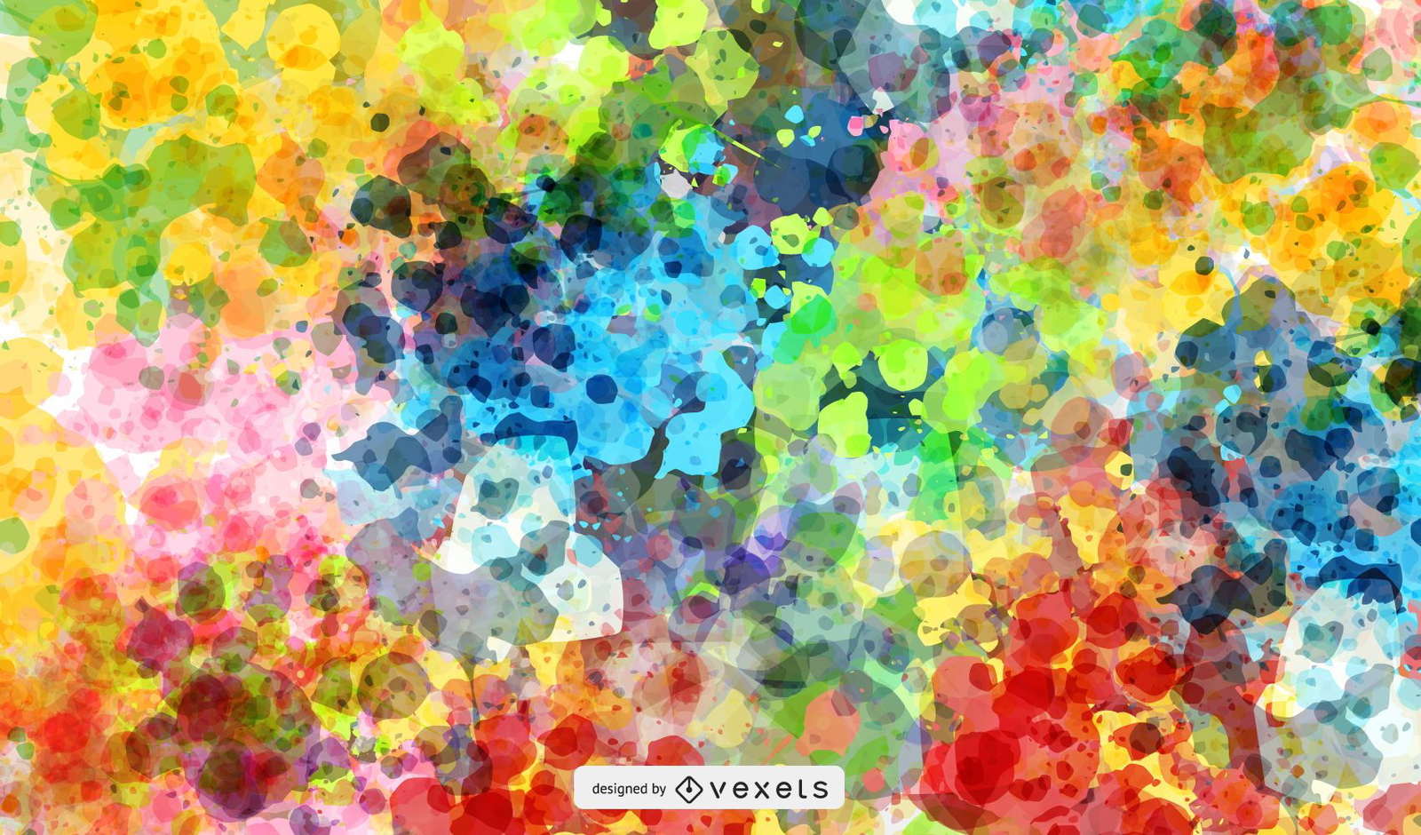 Colourful Splat Background Vector Download